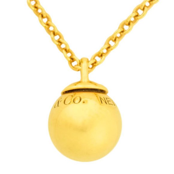 Tiffany & Co. | Jewelry | Tiffany Co Hardware Ball Pendant 75mm K8yg ...
